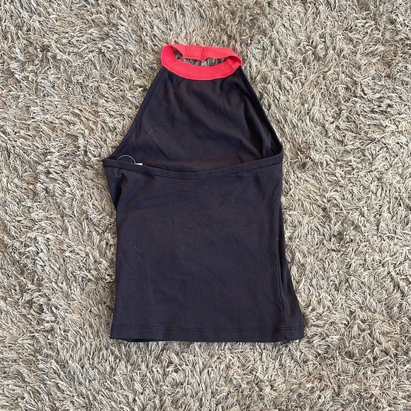 Dkny | Tops | Dkny Jeans Velcro Halter Neck Floral Logo Crop Top | Poshmark